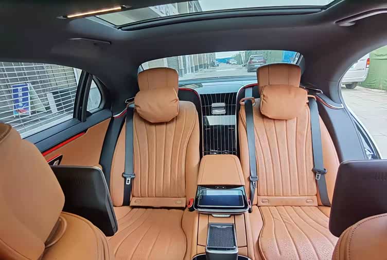 22款23款奔驰S450升级后排老板位舒适腿托+五座改四座案例分享_车家号_发现车生活_汽车之家