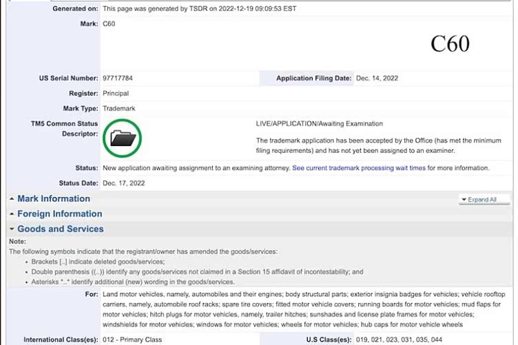 沃尔沃新车曝光 申请C60商标有望是第2款跑旅_车家号_发现车生活_汽车之家