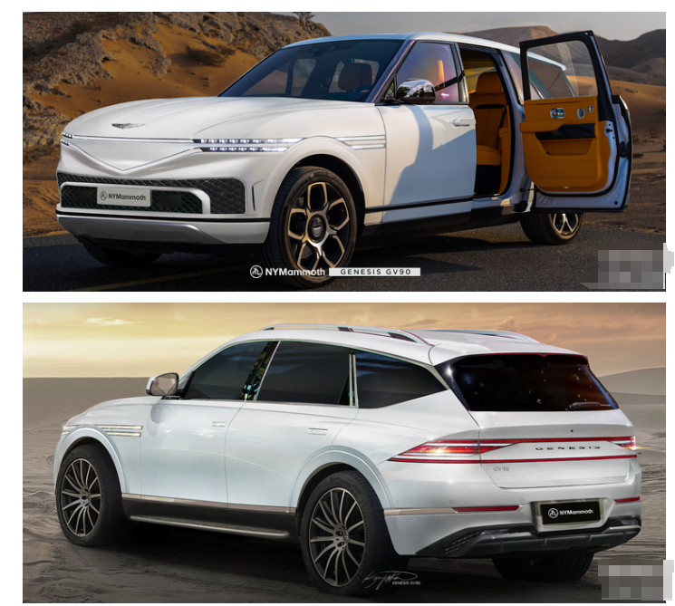 豪华电动SUV新篇章！捷尼赛思“GV90”渲染图曝光，续航或达800km_车家号_发现车生活_汽车之家