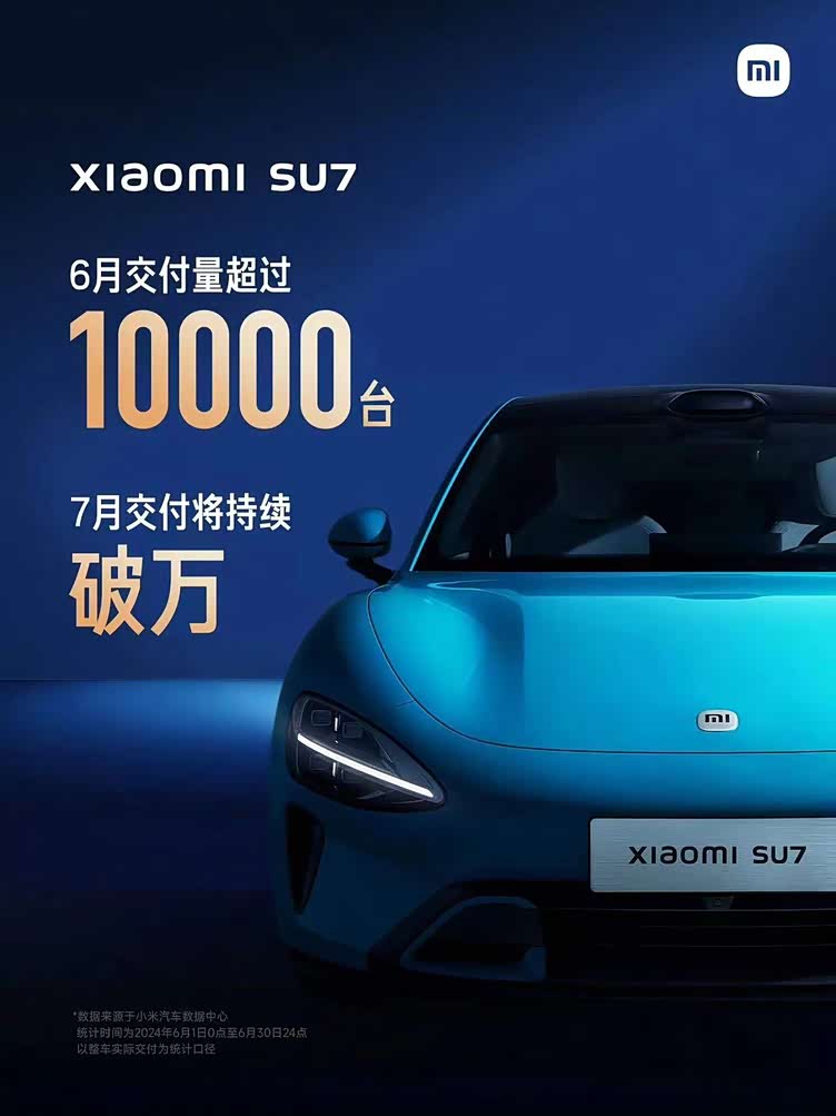 小米汽车6月交付量破万，7月购车权益发布_车家号_发现车生活_汽车之家